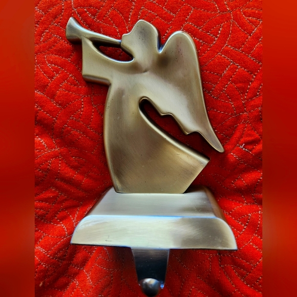 Source Unknown | Holiday | Harold Angel Brass Metal Christmas Stocking ...